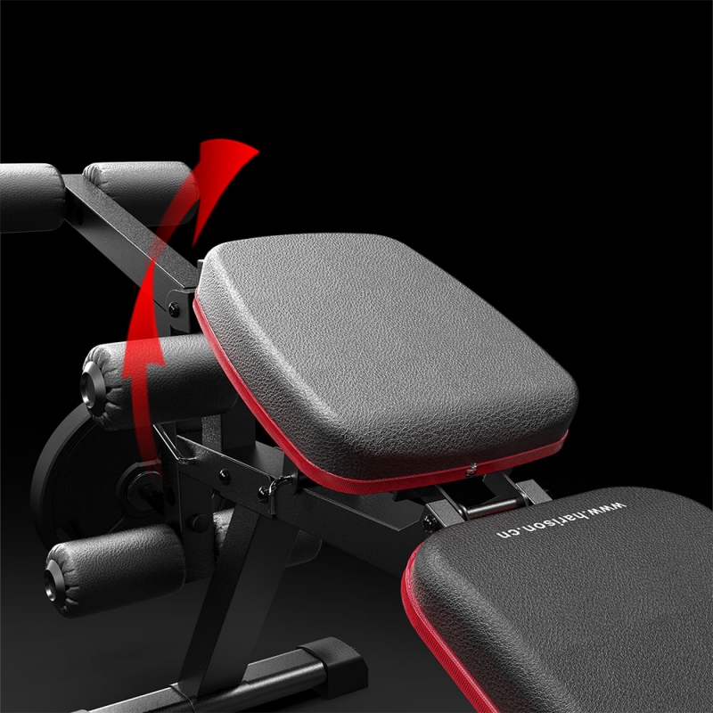 HARISON HR-609 Adjustable Weight Bench with Leg Extension and Preacher ...
