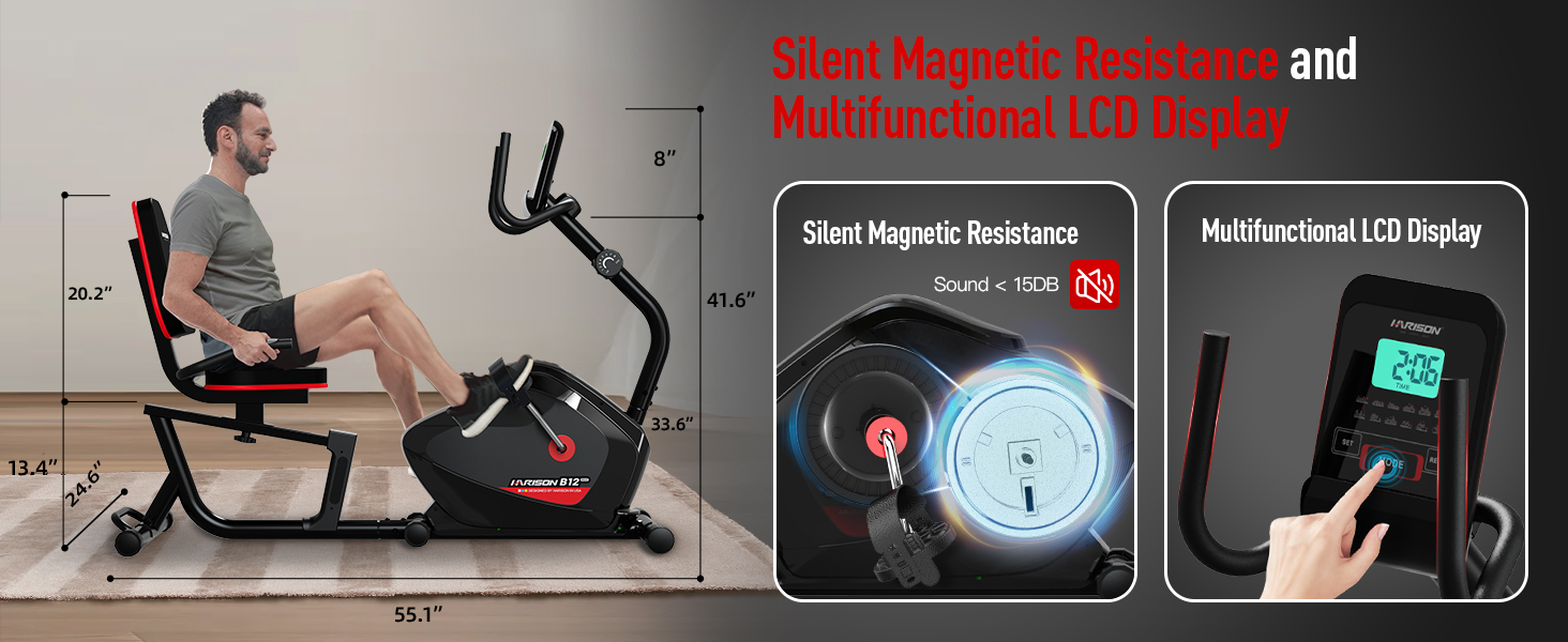 HARISON HR-B12Eco Home Recumbent Exercise Bike | Harison Fitness best ...