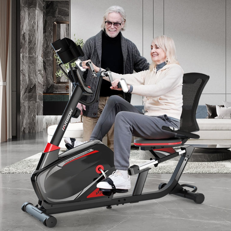 HARISON HR-B8 Re Home Recumbent Exercise Bike with Bluetooth and Arm ...