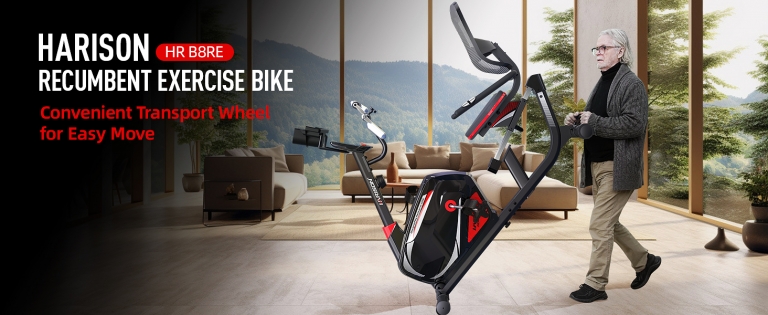HARISON HR-B8 Re Home Recumbent Exercise Bike with Bluetooth and Arm ...