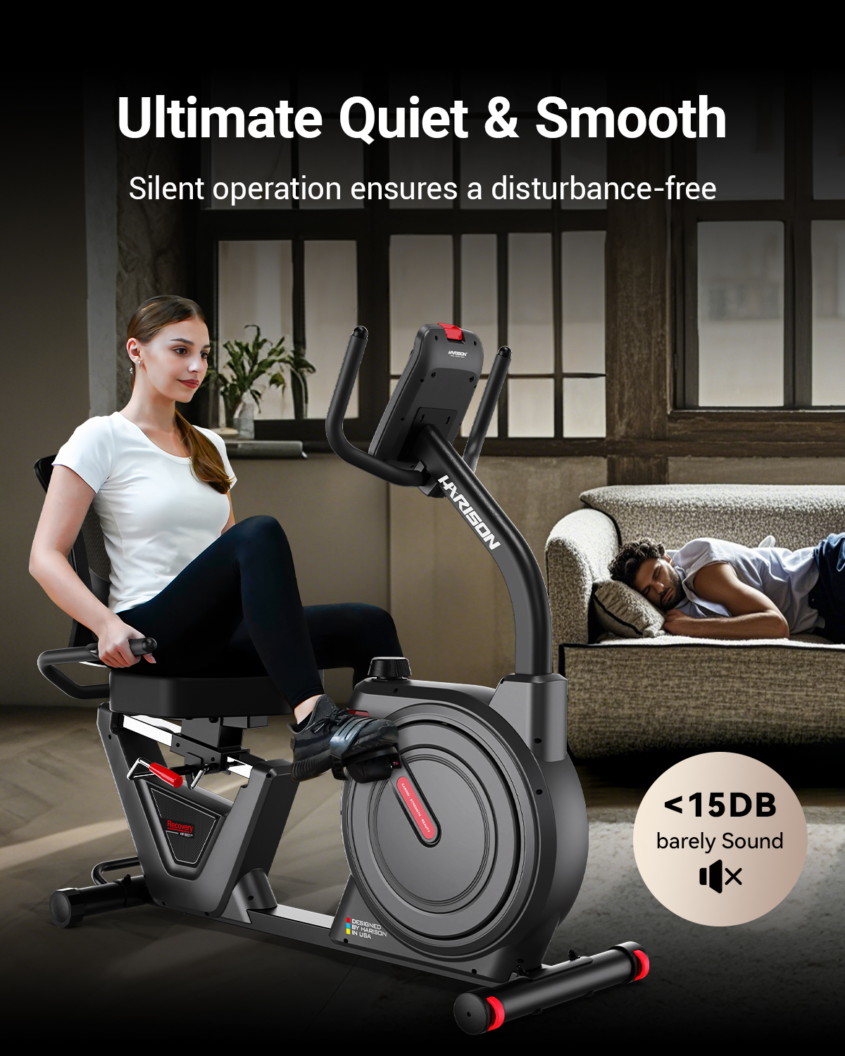HARISON HR-B51 Tech Recumbent Exercise Bike