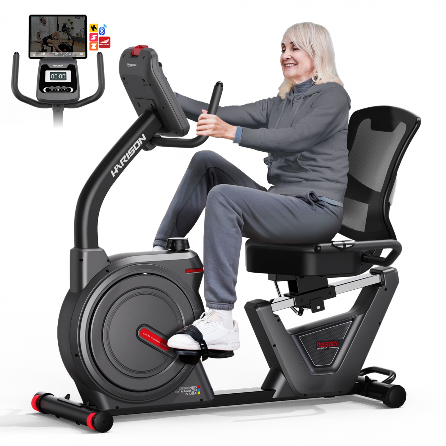 HARISON HR-B51 Tech Recumbent Exercise Bike