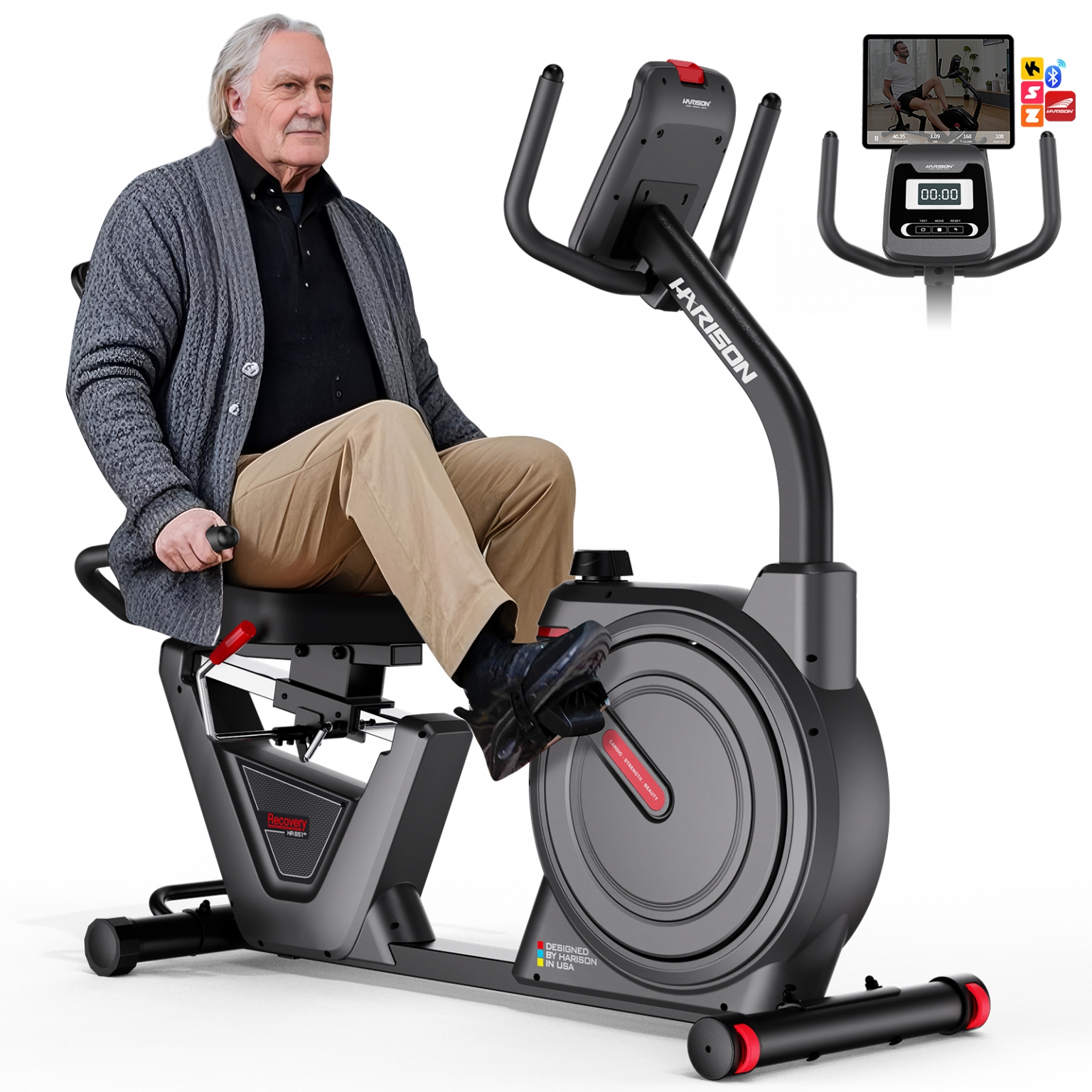 HARISON HR-B51 Tech Recumbent Exercise Bike